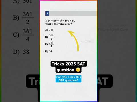Tricky 2025 SAT question 😯 #digitalsat #satprep