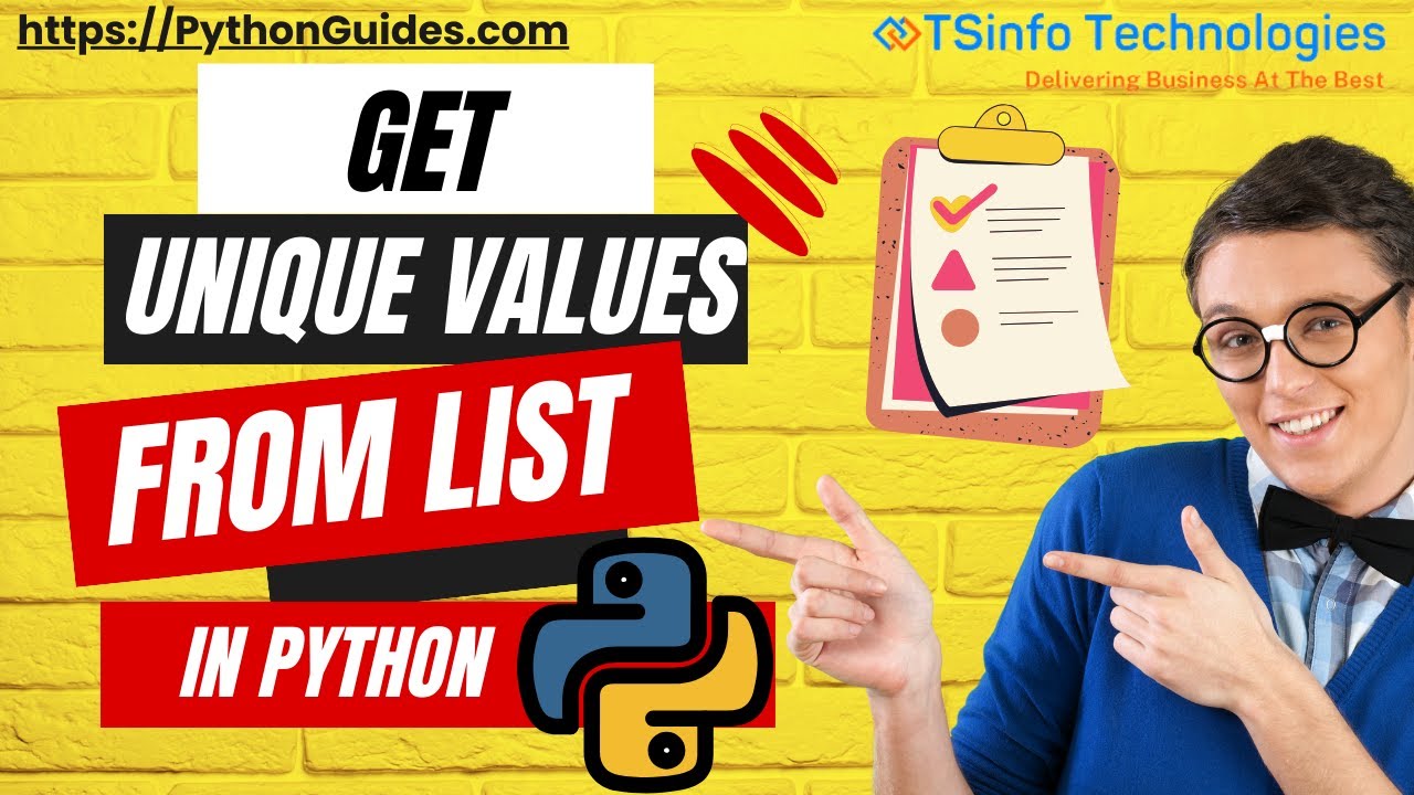 Python program to find the unique values in a list | Get unique values from list in Python