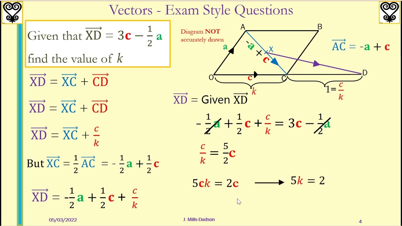 Vectors 5 - Problem solving