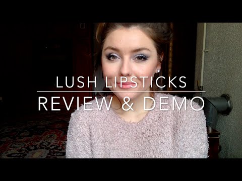 LUSH COSMETICS LIPSTICKS | REVIEW & DEMO