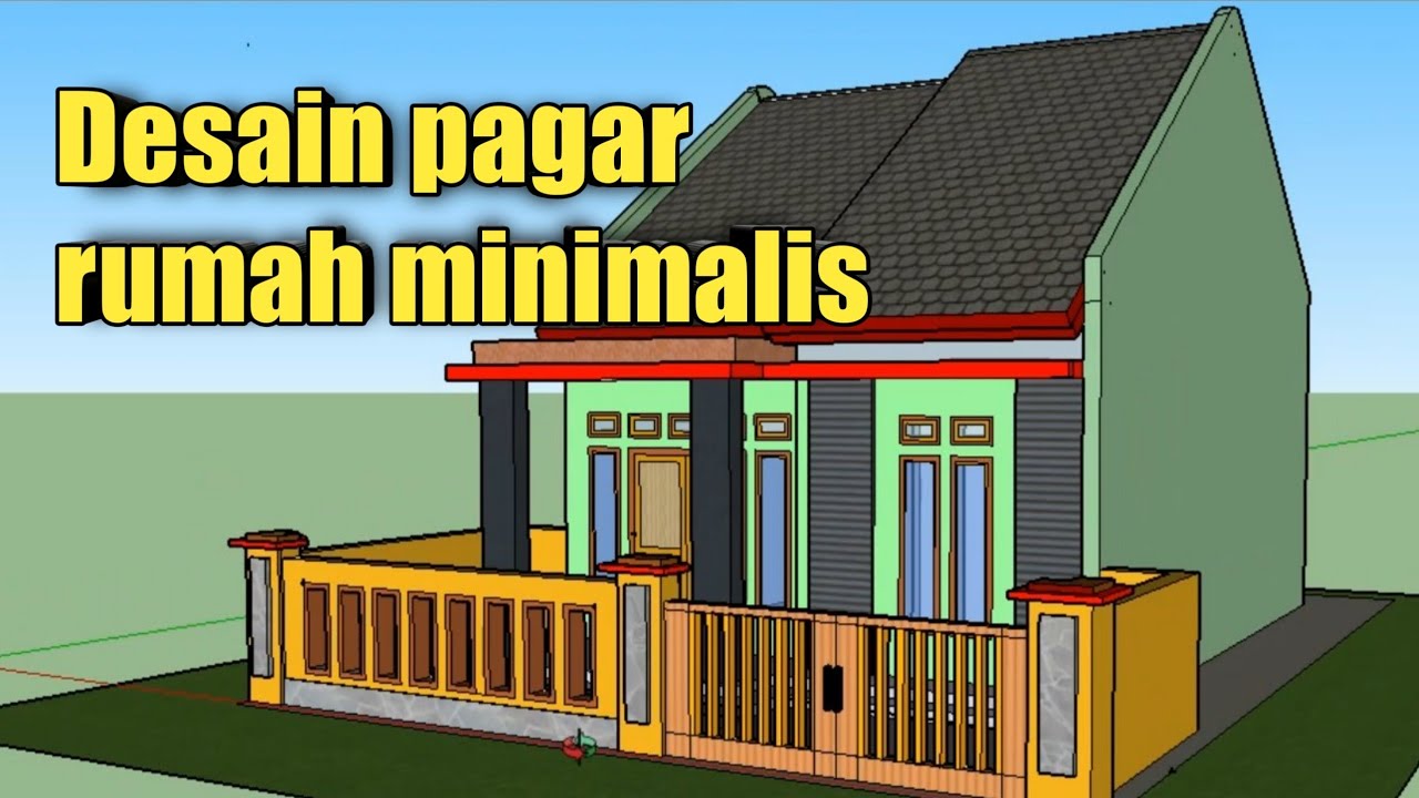 desain pagar rumah minimalis modern