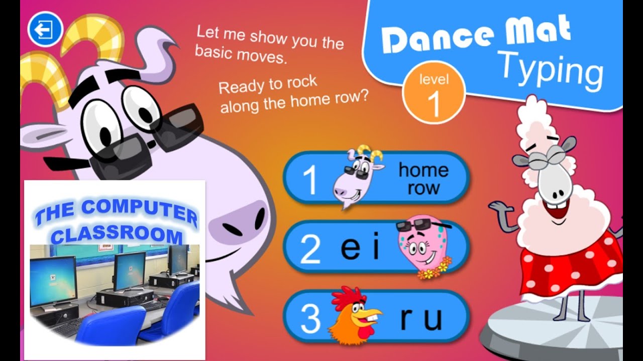 Dance Mat Typing in The Computer Classroom