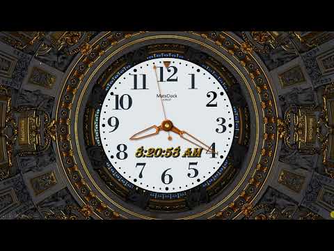 Live Time Clocks in PowerPoint PPT Slides (Hour, Minute & Seconds Needles) Free Download PPT File