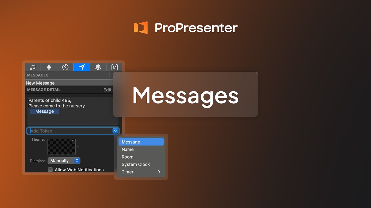 ProPresenter-  Messages
