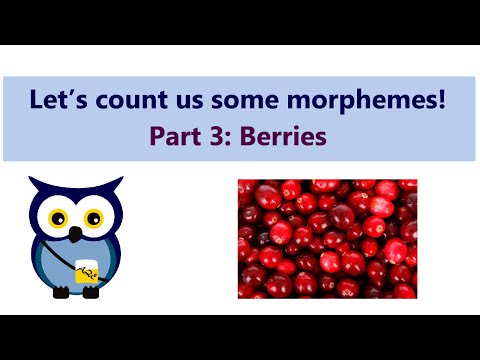 Let´s count us some berries (/morphemes)! (Part 3)