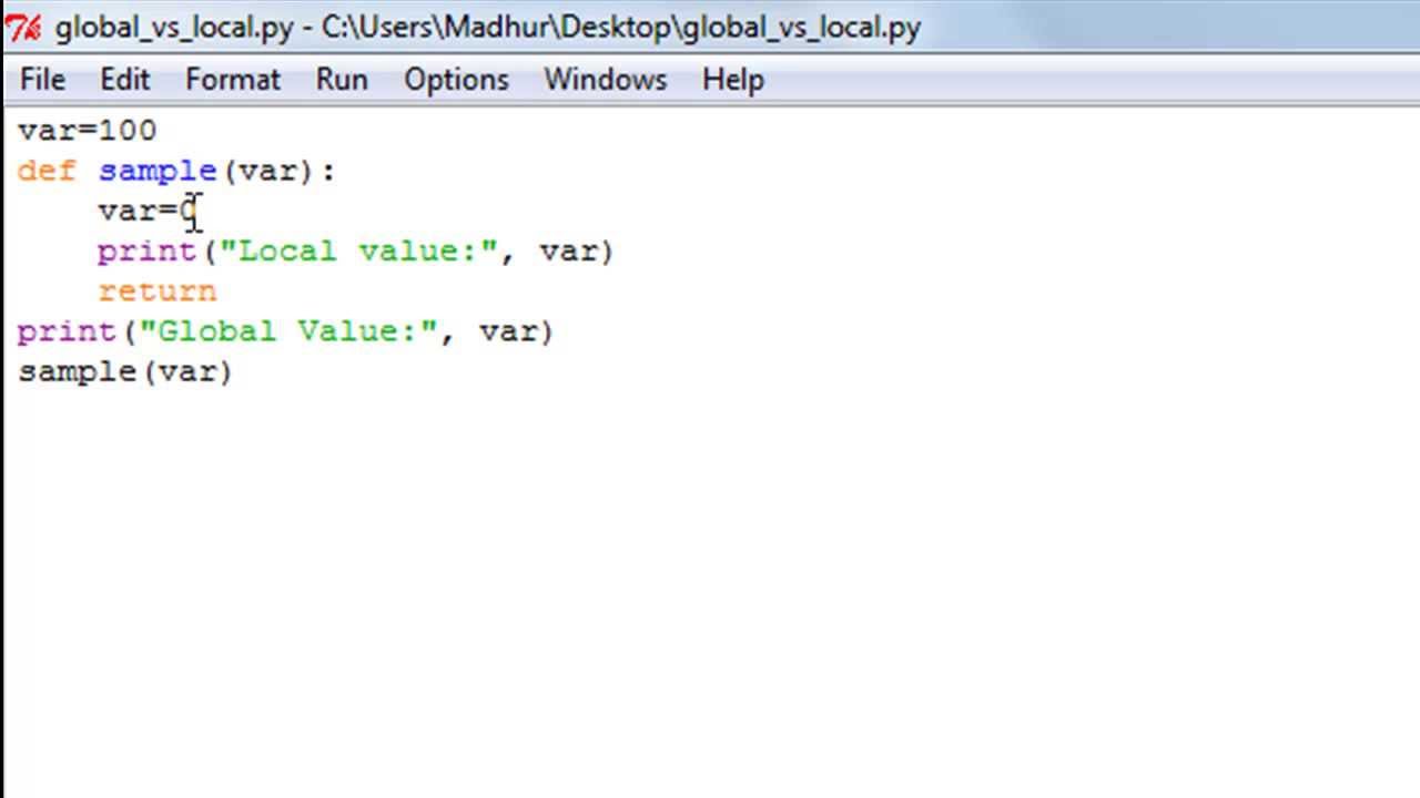 Python Programming Tutorial - 39: Global & Local Variables