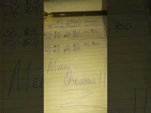IT'S ALL MENTAL FLORIDA LOTTERY WINNING NUMBERS STARTING 12/25/22🎄🎁🎉