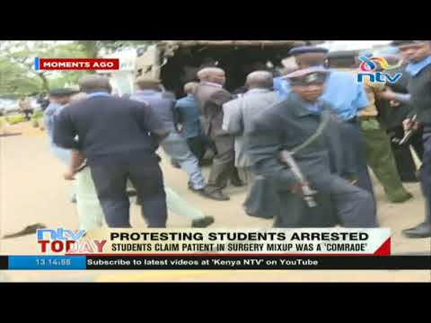 NTV cameraman arrested alongside demonstrating UoN school of Business students
