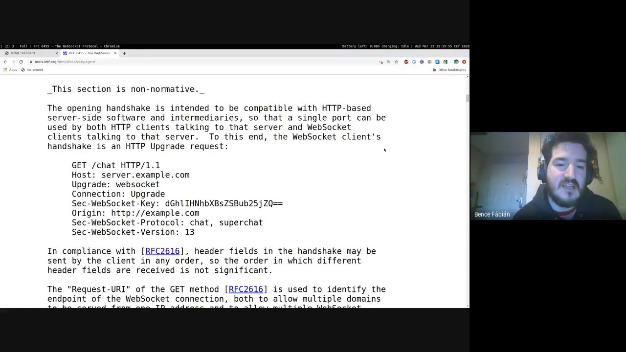 Learning Websockets, part 1 - echo server