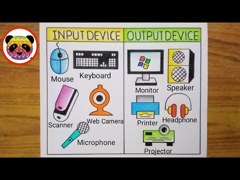 How to Draw Input And output Device / Input And Output Device Of Computer Drawing / Computer Drawing