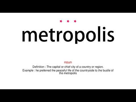 How to pronounce metropolis - Vocab Today