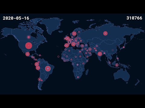 A Time Lapse World Map of Every Covid-19 Death