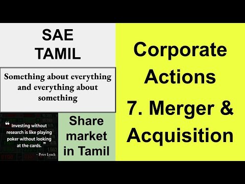 Corporate Actions Explained: Merger & Acquisition | Share market in Tamil | SAE Tamil