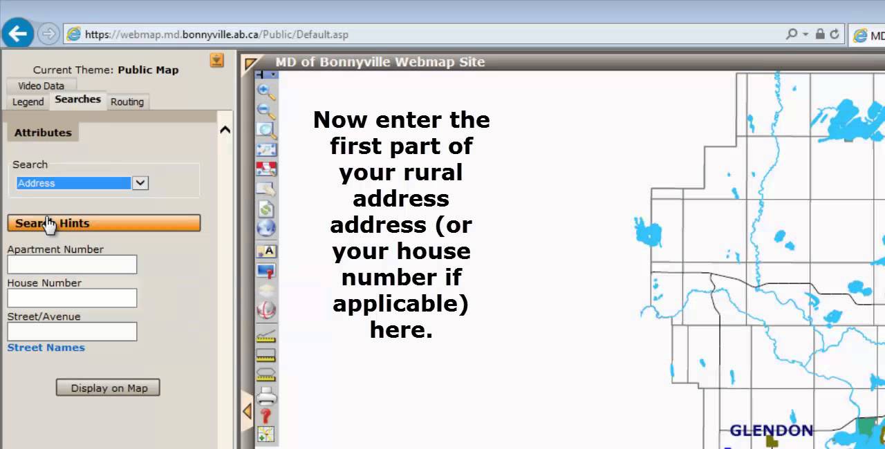 Webmap Address Search