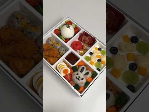 Make bento with me. 🥢 #asmr #food #satisfying #bento #lunchbox #cooking #aesthetic #buldak #shorts