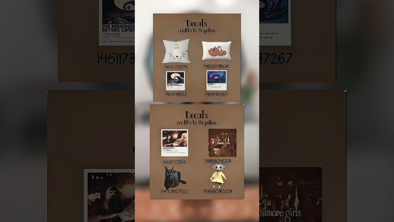 BLOXBURG DECALS! .parisxoxs on tiktok! #bloxburg #bloxburgbuilds #bloxburgdecals #trending #shorts