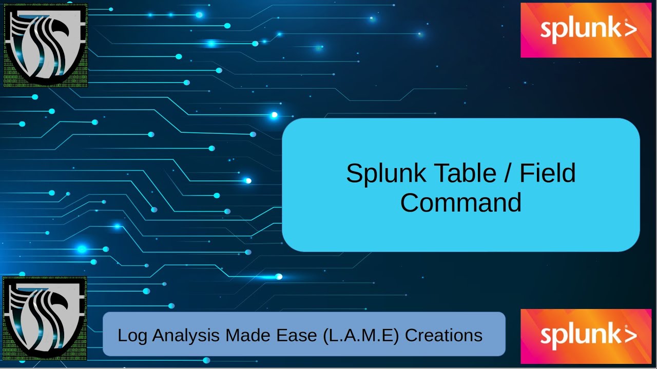 Splunk Table / Field Command