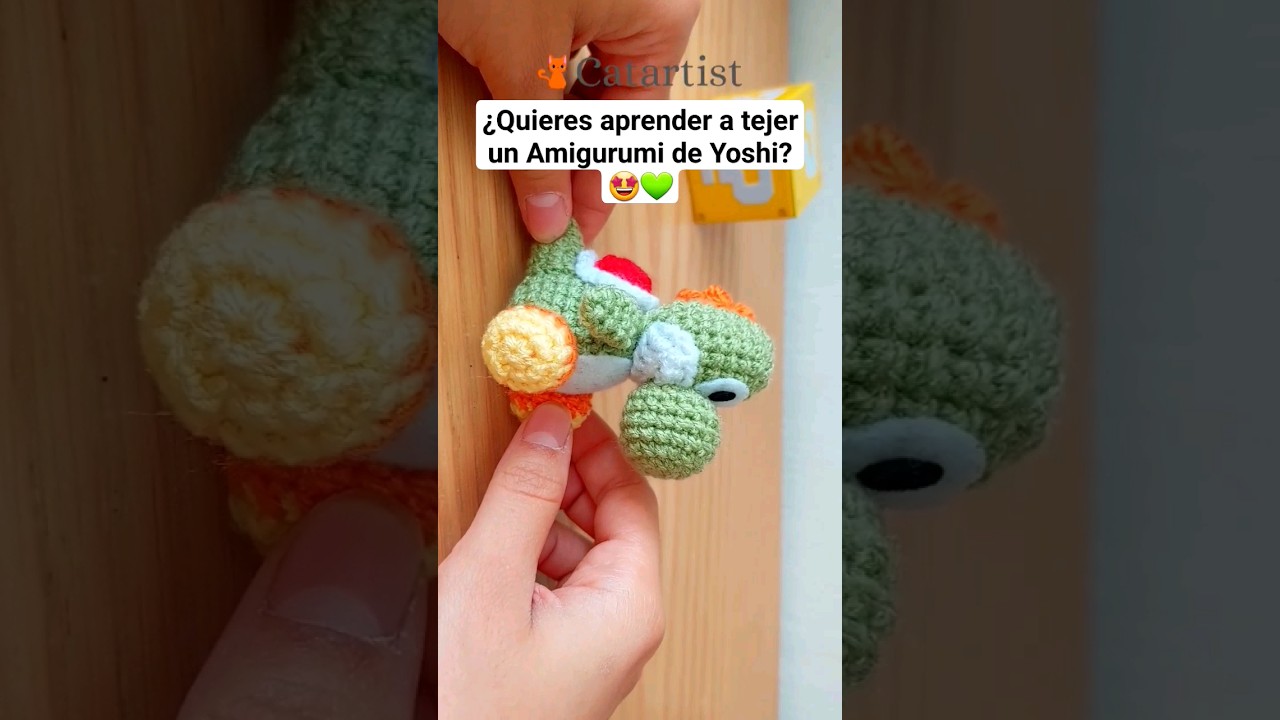 YOSHI de Mario Bros 🤩💚 Crochet Amigurumi Tutorial 😱 #amigurumi #crochetamigurumi #yoshi
