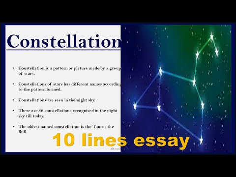 10 lines essay on Constellation|| 10 lines on Constellation