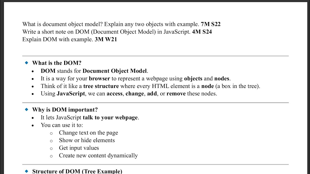 4.4 - DOM (Document Object Model) in JavaScript - WP