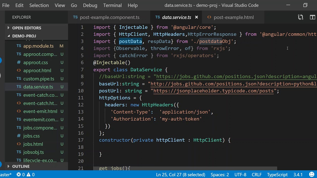Angular 7 - Simple HTTP Post Example