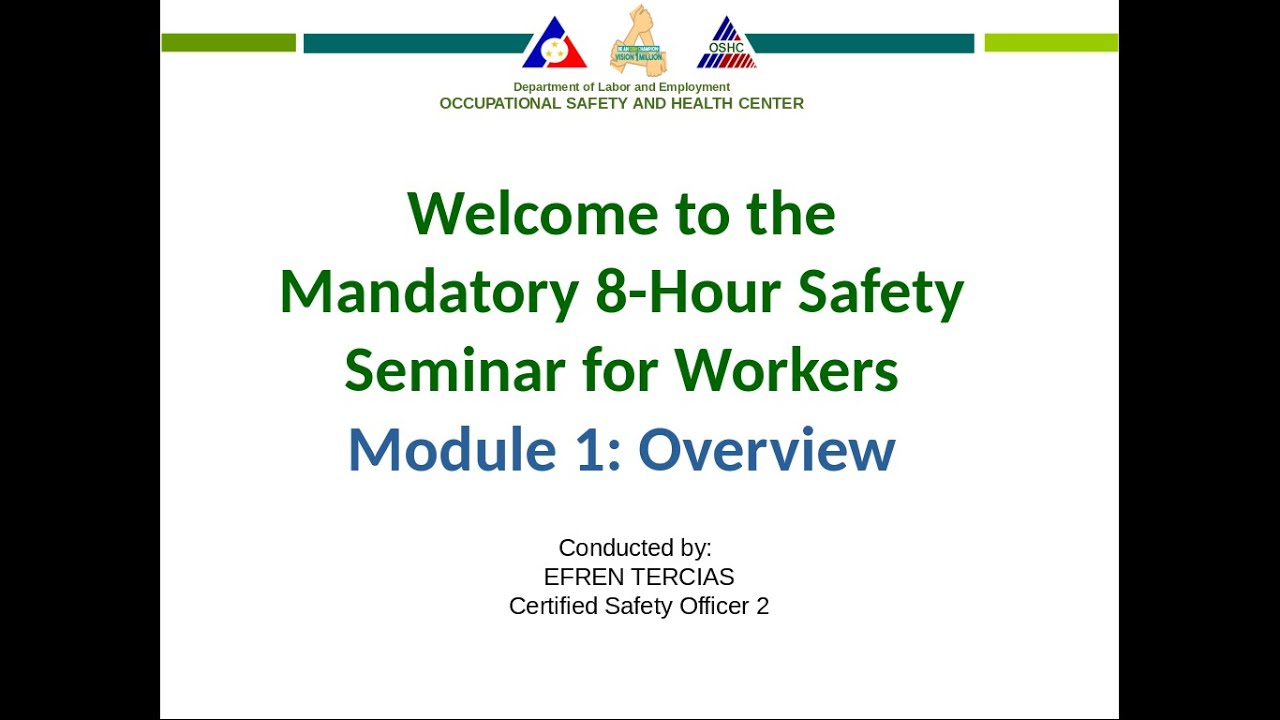 Understanding Occupational Safety and Health: Insights from the DOLE ...