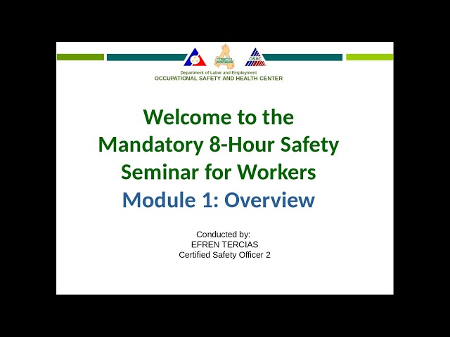 Understanding Occupational Safety and Health: Insights from the DOLE ...