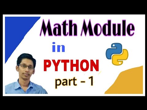 Python Math Module Part 1 | Math Library of Python | Math functions of Python