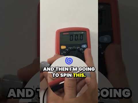 Generating Voltage with a DC Motor #electronics #tutorials