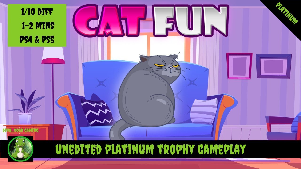 Cat Fun - Full Unedited Platinum Trophy Gameplay (PS4/PS5)