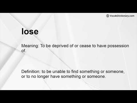 lose Meaning