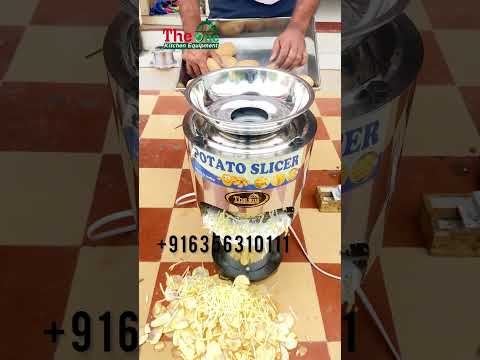 Potato chips making machine | potato wafer machine #theonekitchenequipment #potato