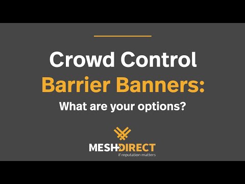 Crowd Control Barrier Signs & Banners - Great for Branding