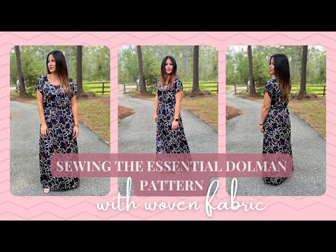 Sewing a Dolman Style Woven Dress!