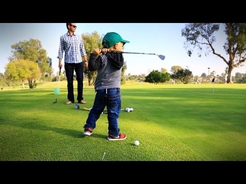 John Merrick Takes His Son Golfing