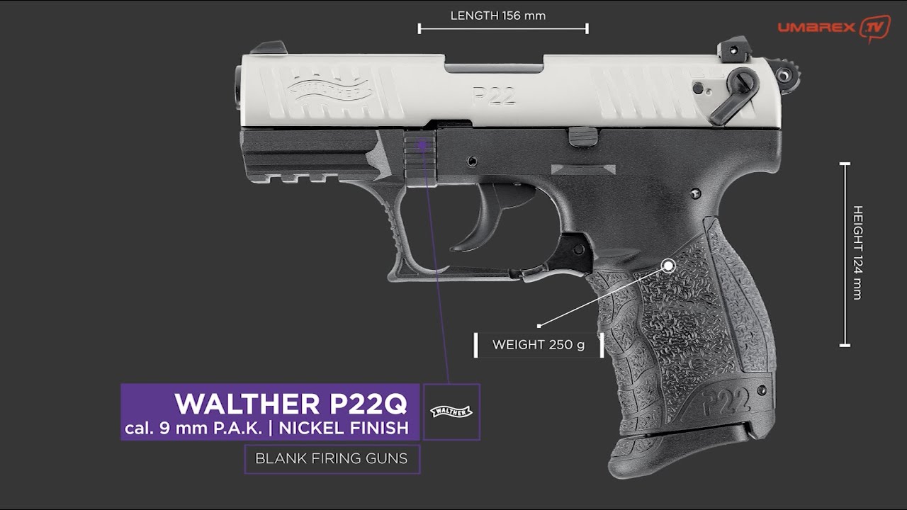 Walther P22Q | cal. 9 mm P.A.K. | product presentation