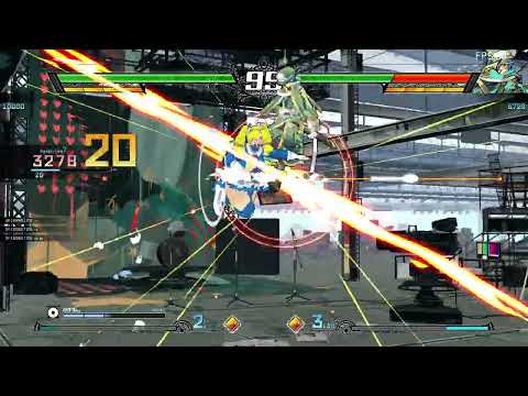E's Laf Tina j.3B 3 Meter 4 Calorie Burn to Crow setup 4382 DMG