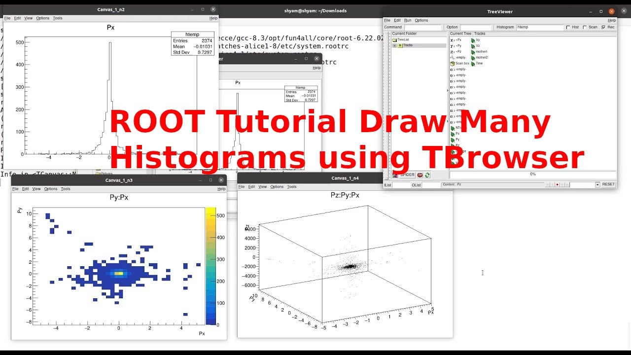 ROOT Tutorial for Advance Options to Draw and Scan Tree