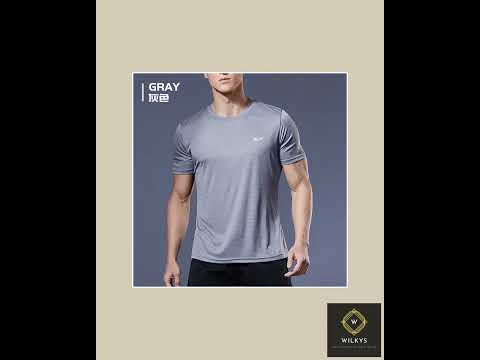 Men's Running T-Shirts, Quick Dry Sport T-Shirts, Fitness Gym Running Shirts, Soccer Shirts Men's...