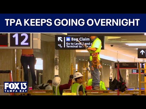 Inside Tampa International Airport's overnight operations