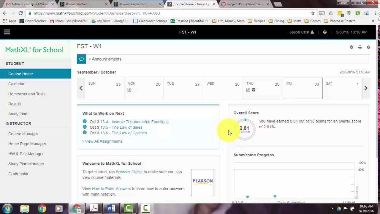 Math XL Orientation Video