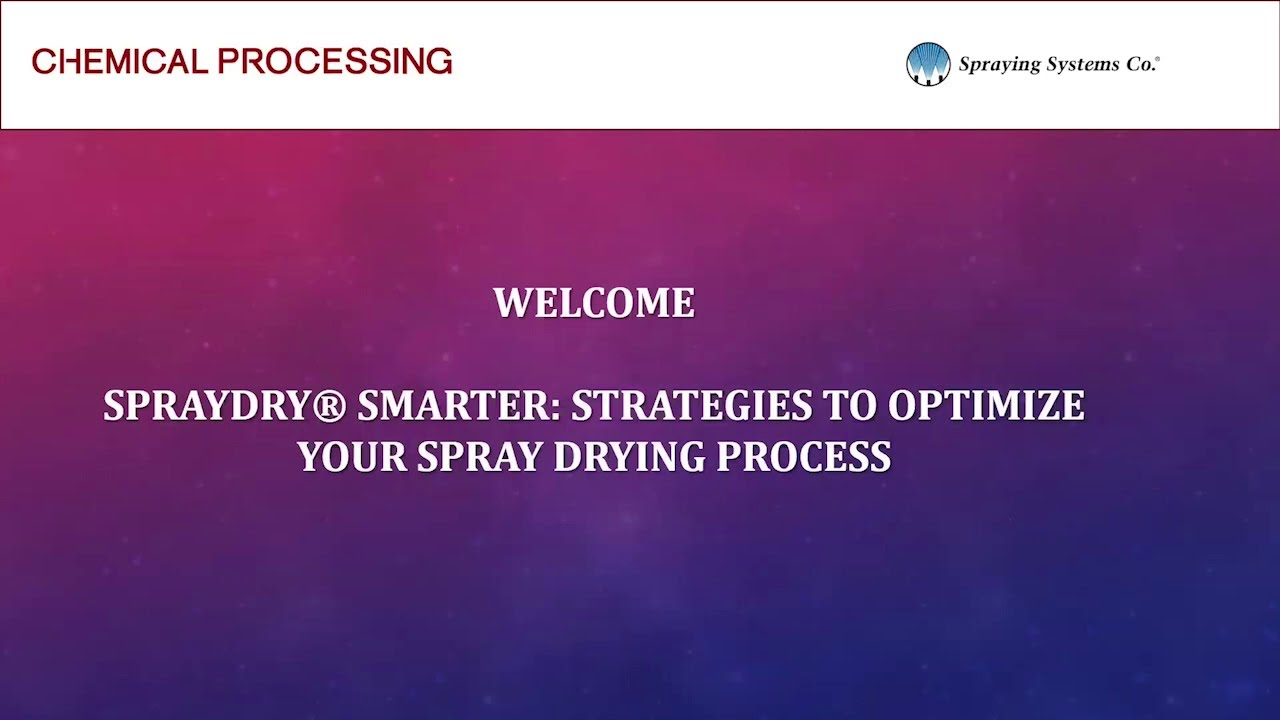 Strategies to optimize your spray drying process: SprayDry® Smarter