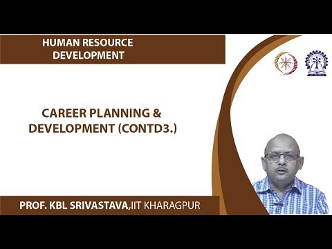 Lecture 44 : Career Planning & Development (Contd.)