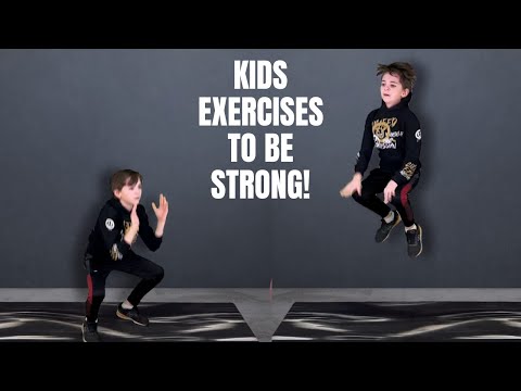 Exercises For Kids To Get STRONGER (STRONG KIDS WORKOUT)