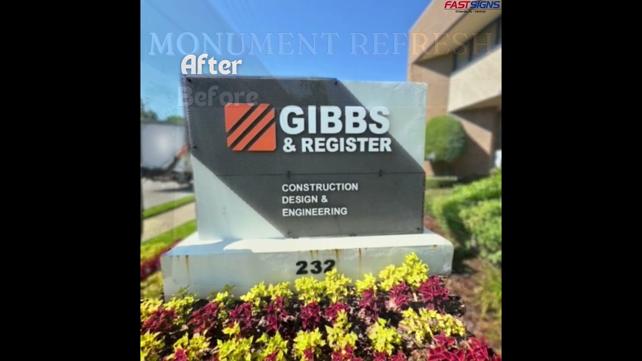 Gibbs & Register Monument Sign Refresh