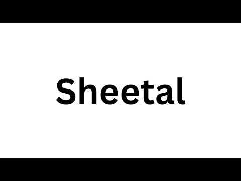 How to pronounce the Indian name Sheetal like a native speaker.