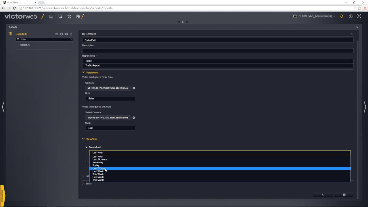 victorWeb Retail Reports