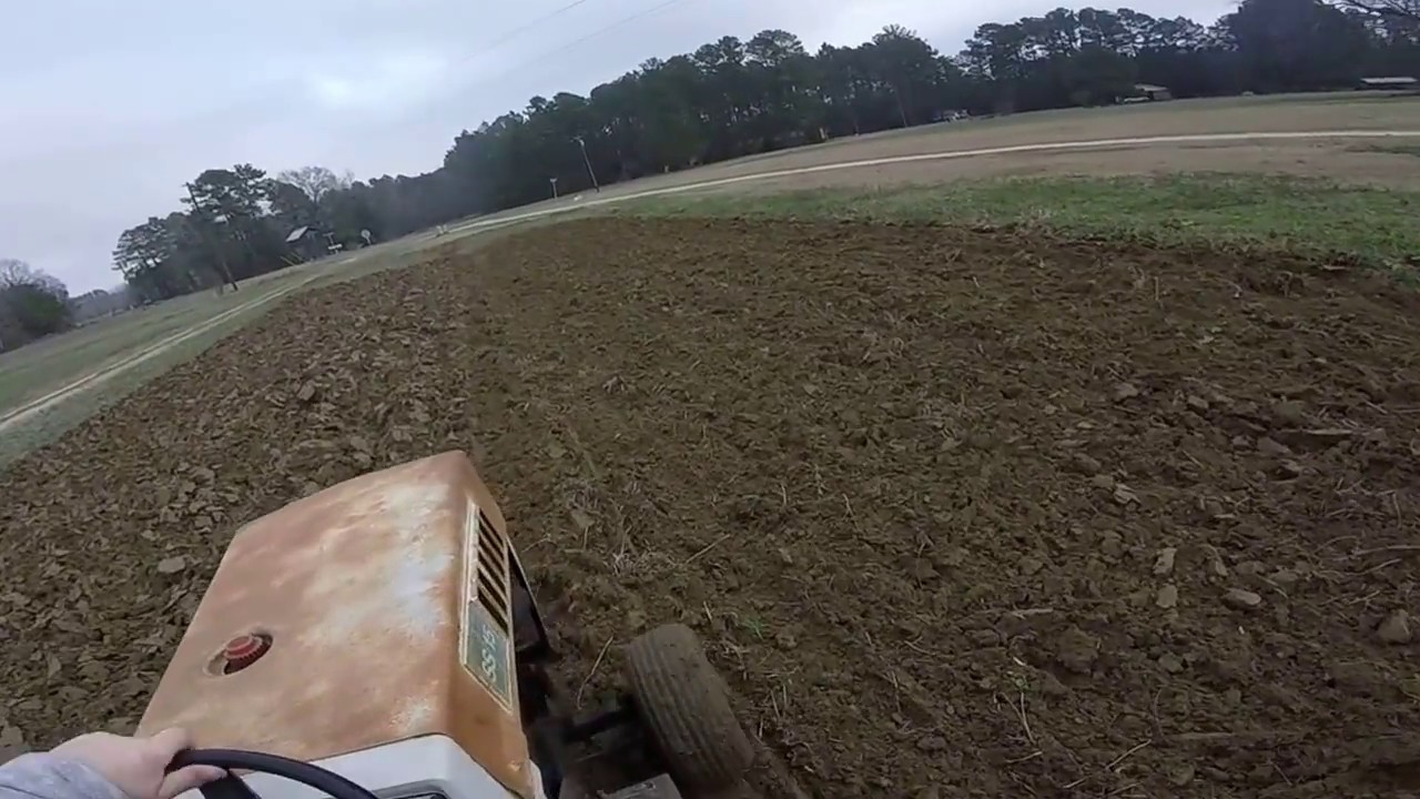 Discing with a Sears Lawn Tractor