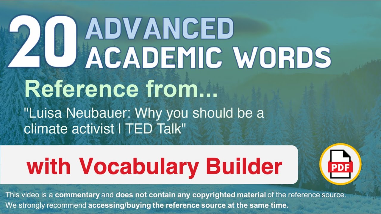 20 Advanced Academic Words Ref from 