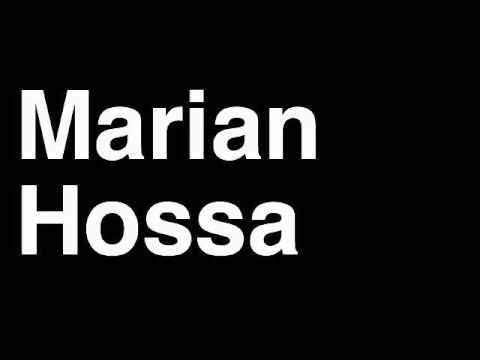 How to Pronounce Marian Hossa Chicago Blackhawks NHL Hockey Player Runforthecube